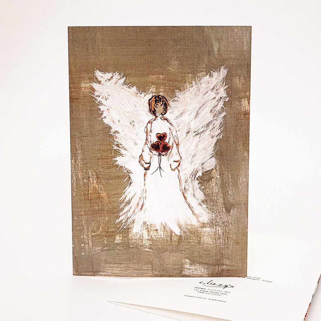 Angel of Heart Art Greeting Card - Frameable Card | c.lizzy's